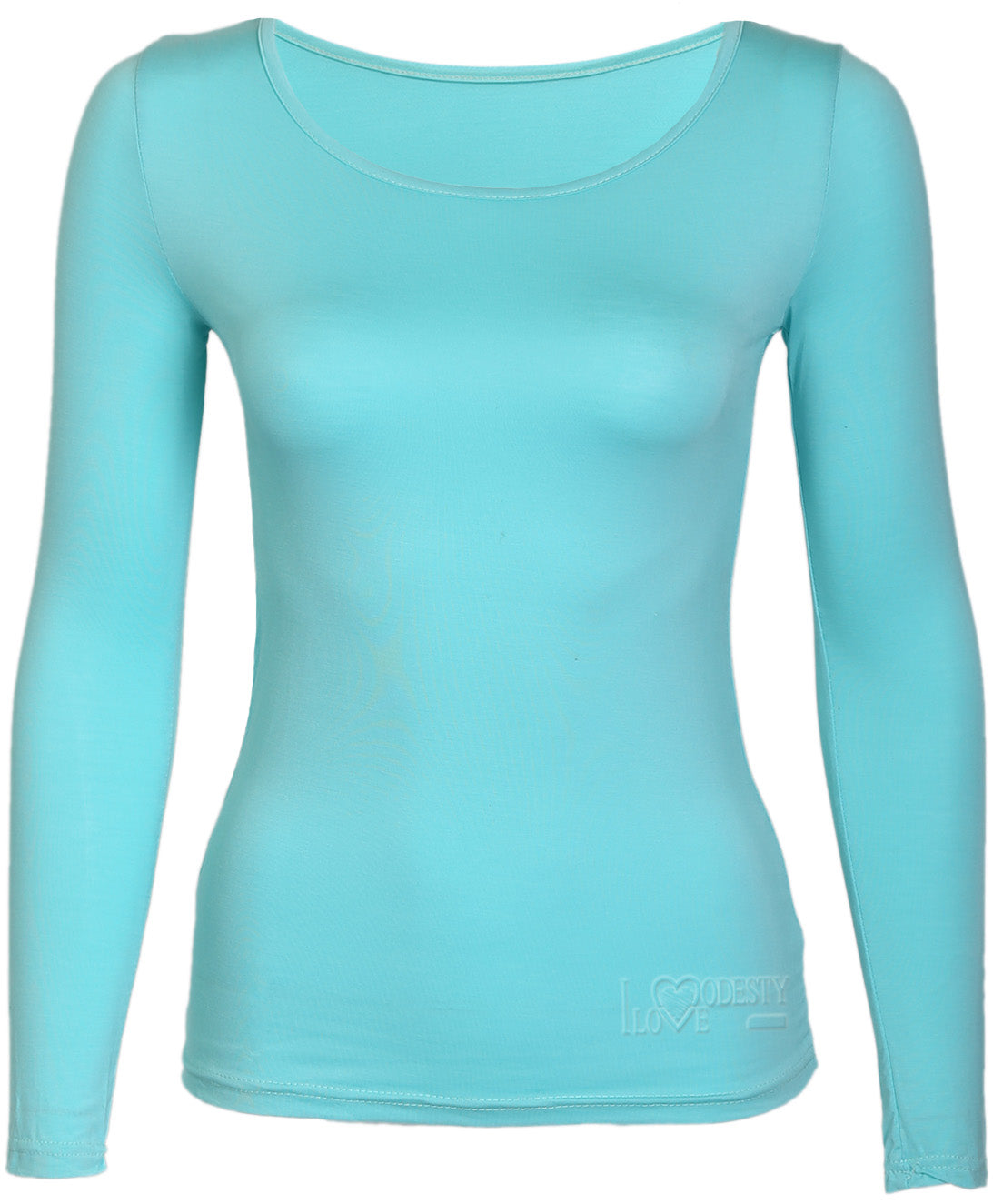Aqua Long Sleeve Full Body Shirt – iLoveModesty