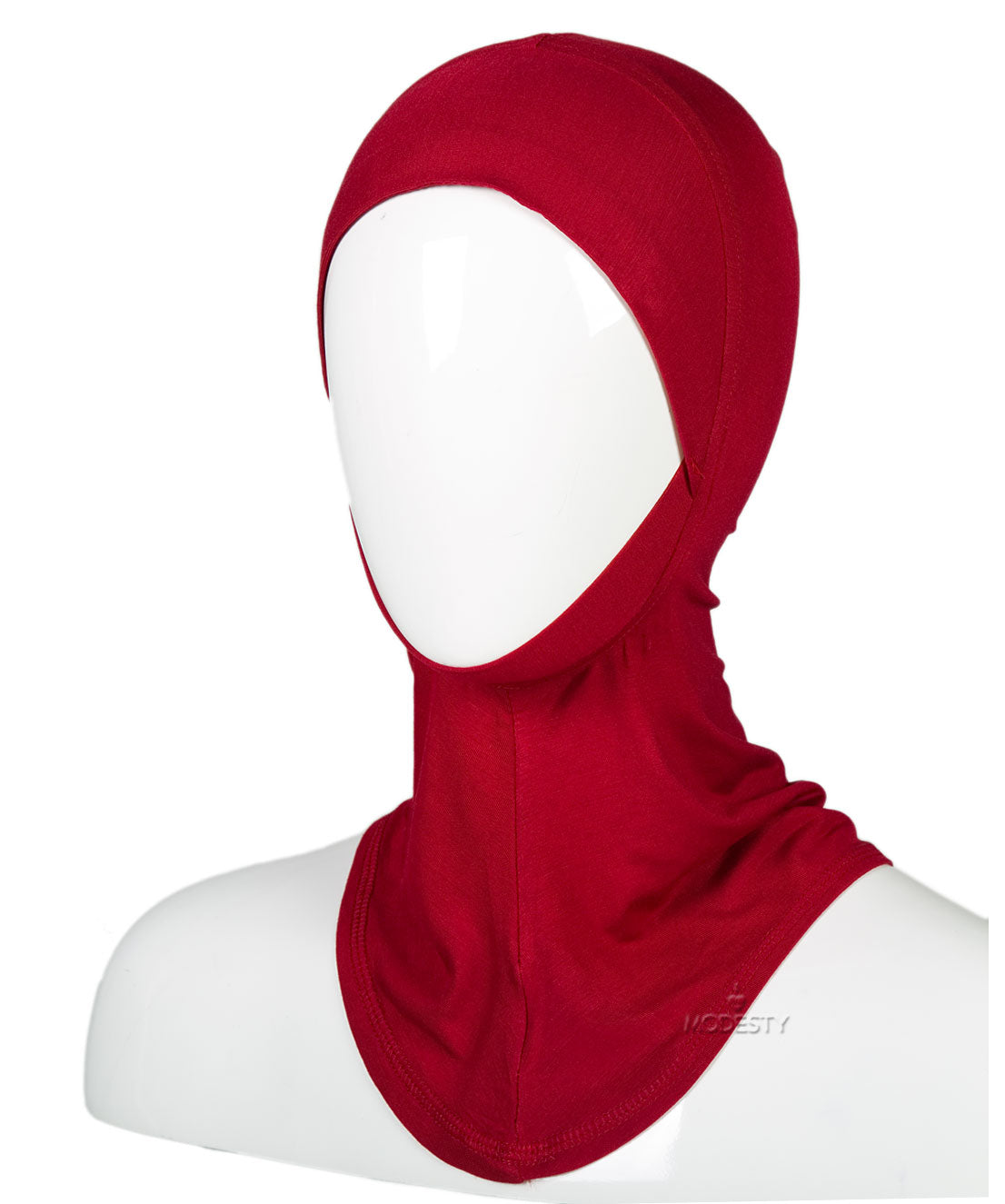 Red Full Cap -with chin cover – iLoveModesty