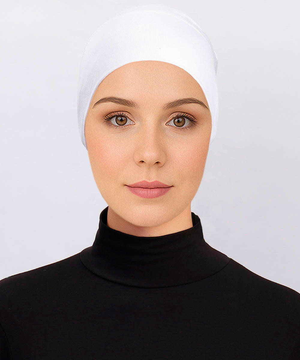White Tube Bonnet – iLoveModesty